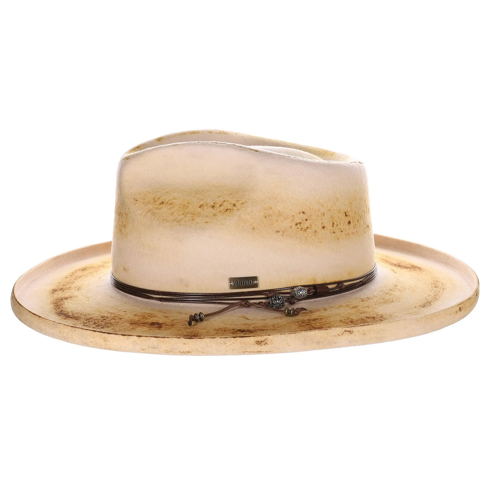 Orleans Distressed Wool Fedora by Bruno Capelo – DAPPERFAM